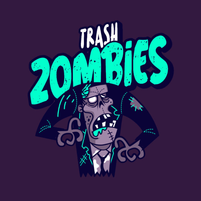 Placeit - Vintage Logo Creator Featuring a Spooky Zombie Cartoon