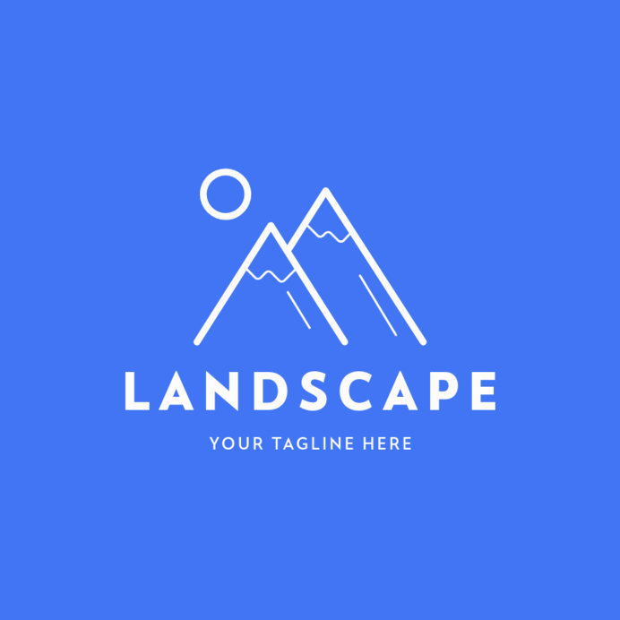 Placeit - Abstract Logo Generator with a Mountain Landscape Icon