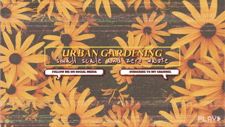 Placeit - YouTube Banner Creator For Urban Gardening Tips
