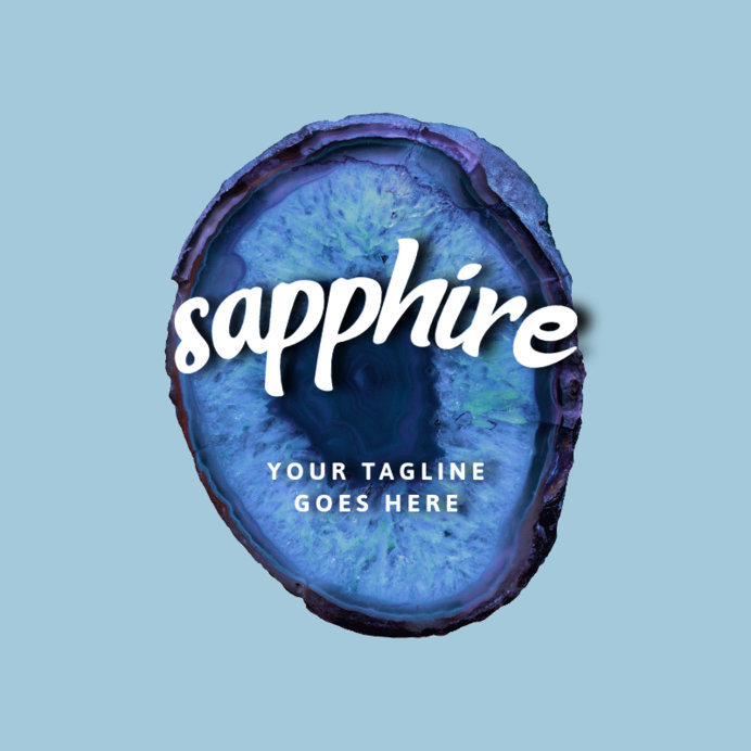 Placeit - Logo Maker Featuring a Sapphire Graphic