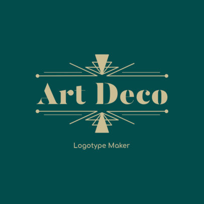 Art Deco Inspired Logo Placeit Abstract Logo Maker Featuring An Art