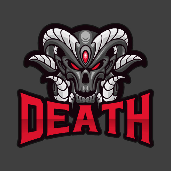 Placeit - Gaming Logo Creator Featuring a Demon with Multiple Horns