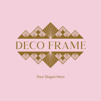 Art Deco Inspired Logo Placeit Abstract Logo Maker Featuring An Art