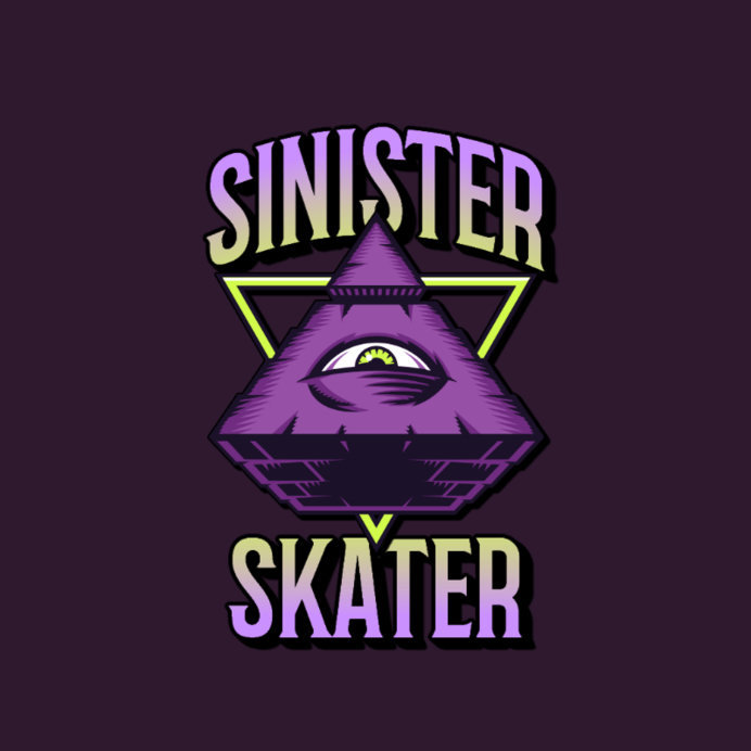 Placeit - Streetwear Logo Maker with a Sinister Graphic of a Looking Eye