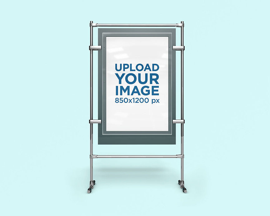 Placeit - Mockup of a Mupi Featuring a Transparent Background