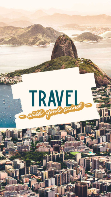 Placeit - iPhone Wallpaper Design Template with a Travel Theme