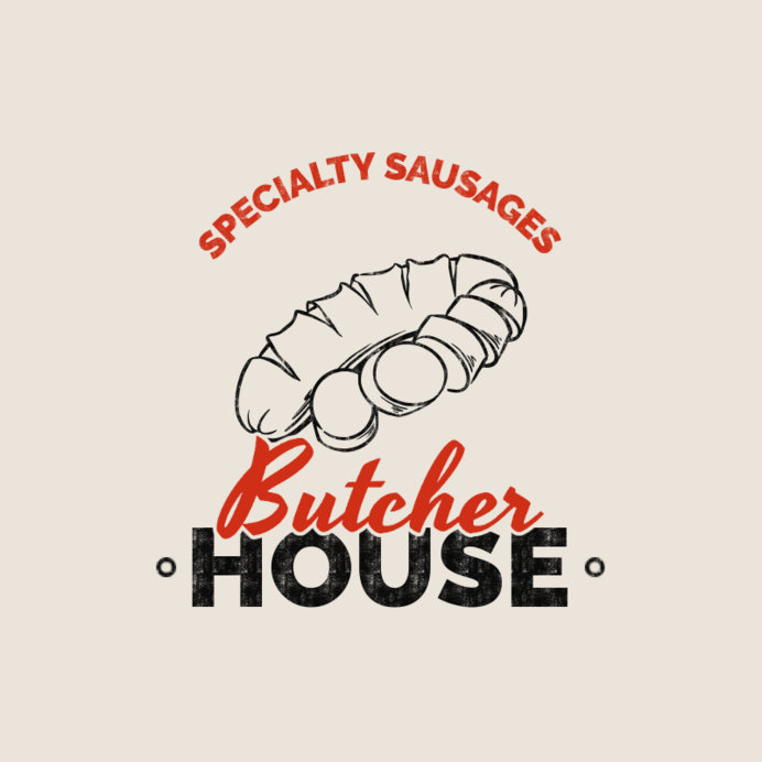 Placeit - Fun Logo Maker for a Butcher House