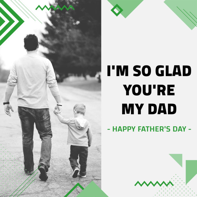 Placeit - Minimalist Instagram Post Template to Congratulate Dad