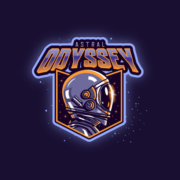 Placeit - Space-Themed Logo Generator Featuring an Astronaut Helmet ...