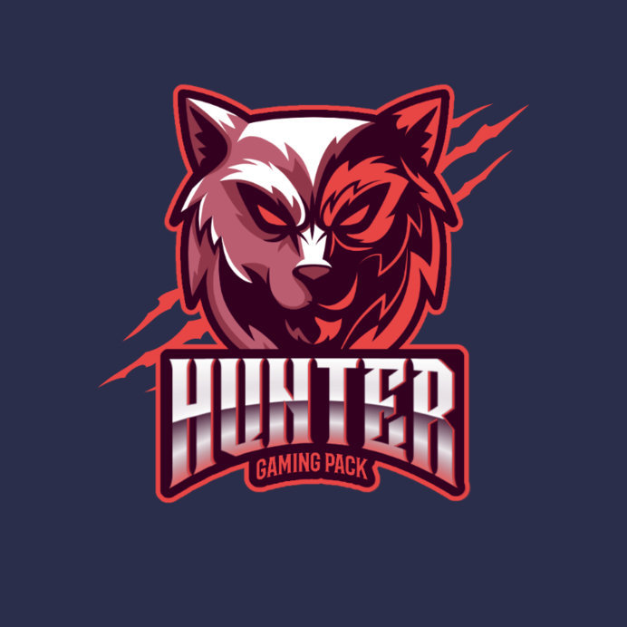 Placeit - Gaming Logo Maker Featuring Aggressive Wolf Faces