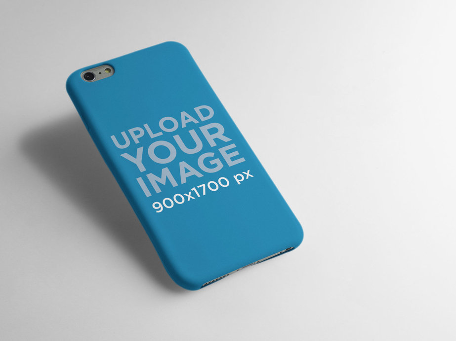 Placeit - iPhone 6 Plus Phone Case Floating in Angled Position Over a ...