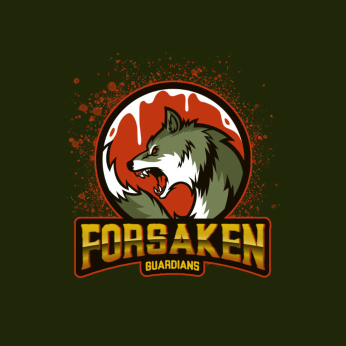 Placeit - Cool Logo Generator Featuring a Furious Wolf Illustration