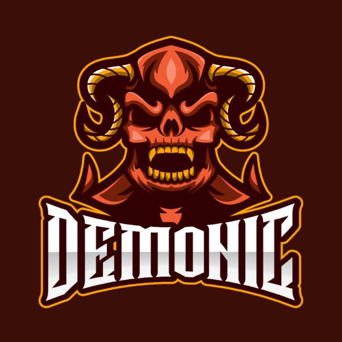 Placeit - Logo Generator Featuring an Aggressive Demon