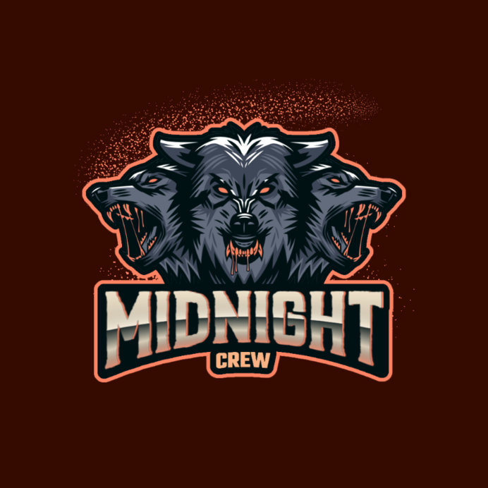 Placeit - Gaming Logo Maker Featuring Three Angry Wolves