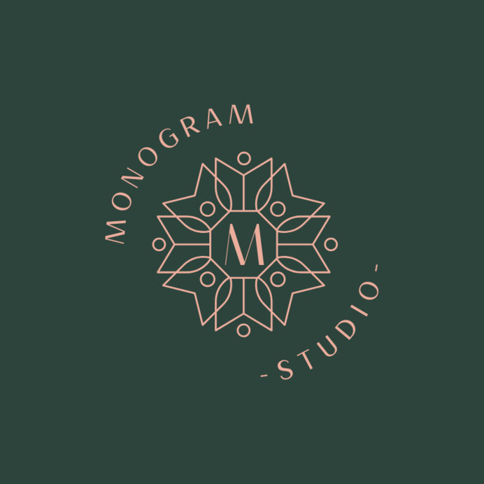 Placeit - Elegant Monogram Logo Creator for a Design Studio