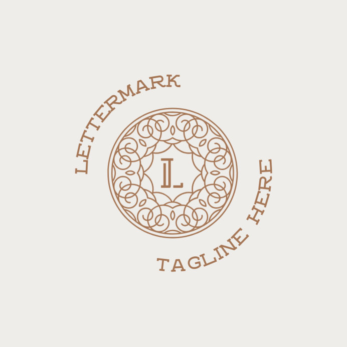 Placeit - Monogram Logo Generator Featuring an Elegant Typography