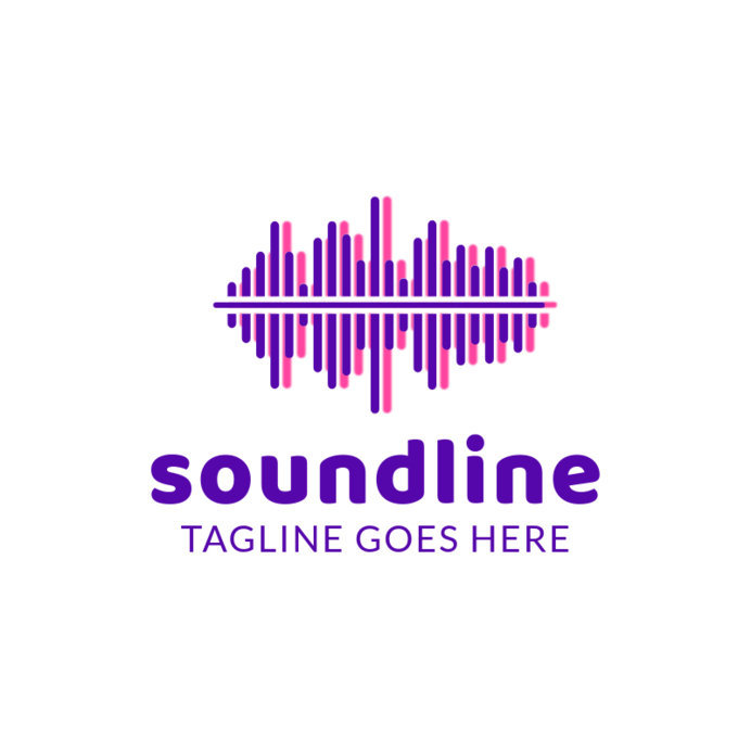 Placeit - Logo Maker for Music Projects Featuring Sound Wave Graphics