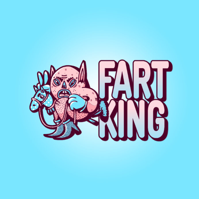 Placeit - Gaming Logo Generator Featuring a Farting Devil Clipart