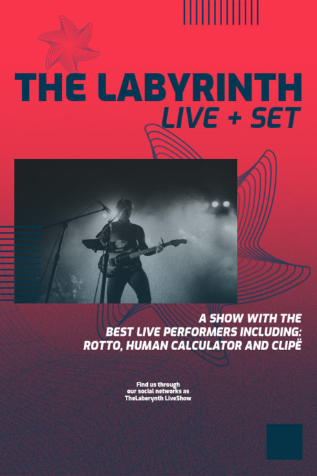 Placeit - Poster Design Template for a Live Musical Set Promo