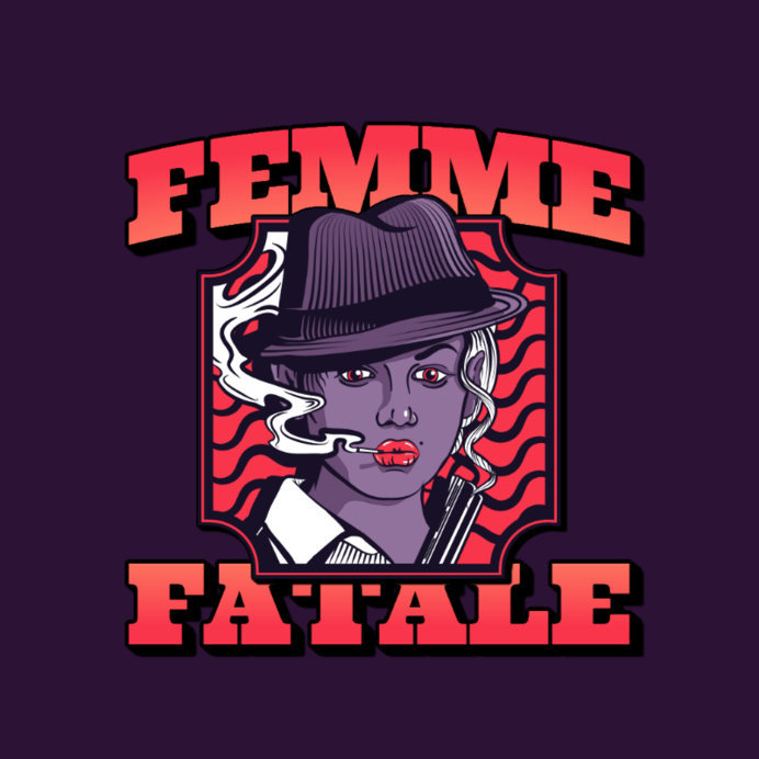 Placeit - Logo Generator with a Graphic of a Femme Fatale