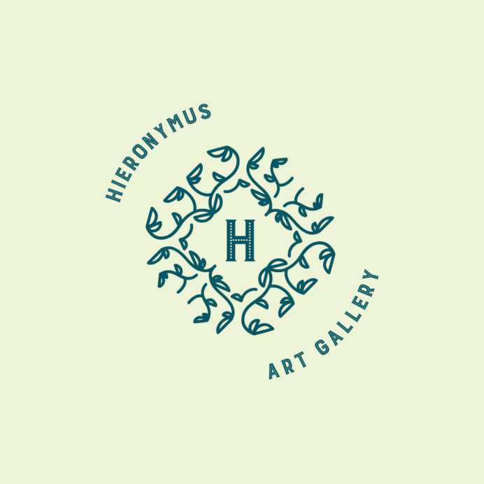 Placeit - Monogram Logo Creator for an Art Gallery