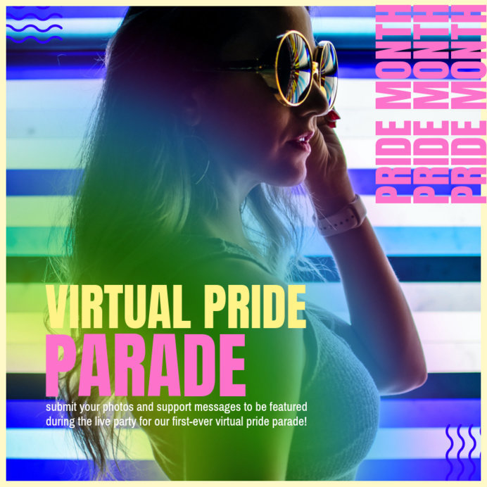 Placeit - Instagram Post Design Maker for a Virtual Pride Parade