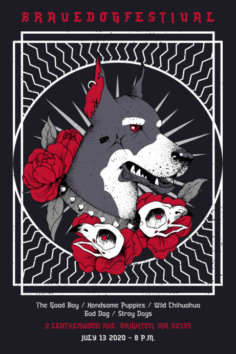 Placeit - Poster Design Maker for Music Festivals with Illustrations of ...