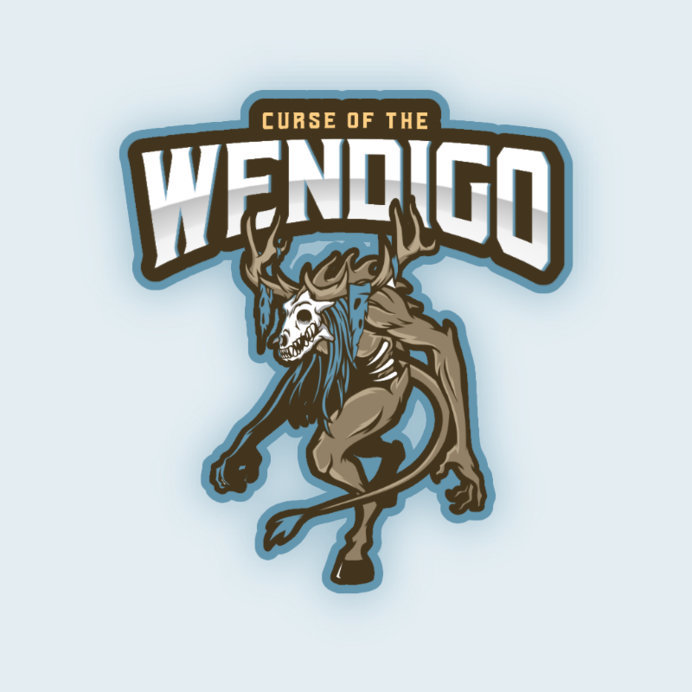 Placeit - Gaming Logo Generator Featuring a Wendigo Clipart
