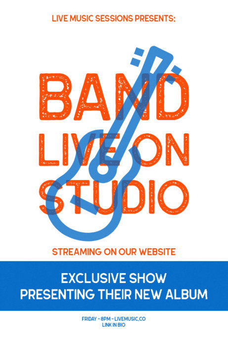 Placeit - Poster Design Creator for a Band's Live Show