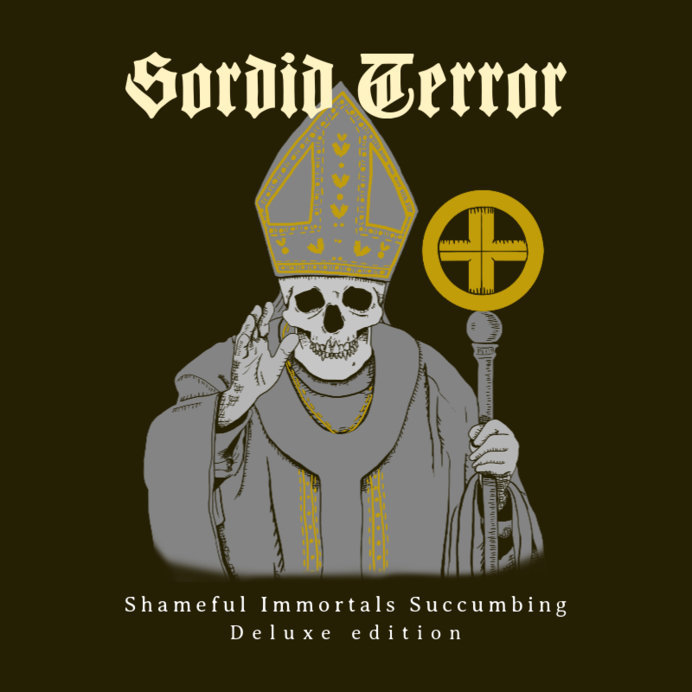 Placeit - Death Metal Album Cover Creator Featuring an Evil Pope Character