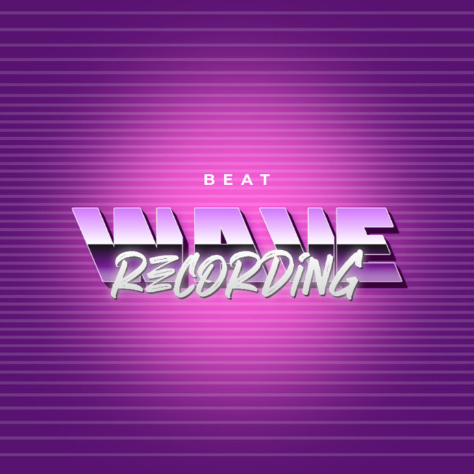 Placeit - Logo Template Featuring a Gradient Background with Chrome ...