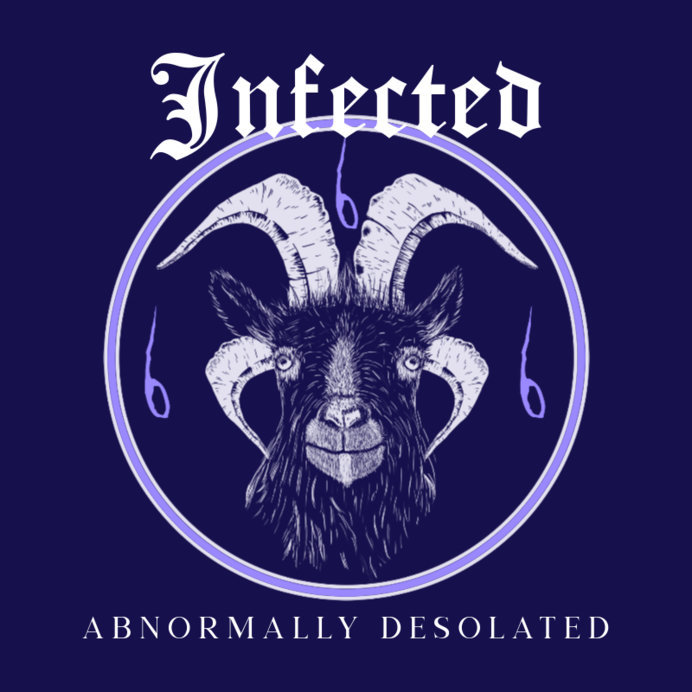 Placeit - Heavy Metal Album Cover Generator with a Demonic Goat Graphic