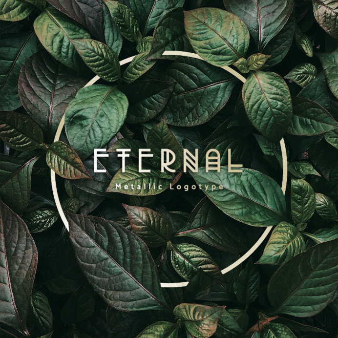 Placeit - Clothing Brand Logo Maker Featuring Metallic Effect Typography