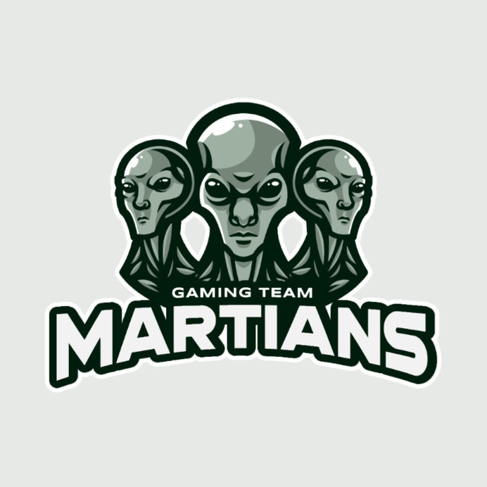 Placeit - Illustrated Logo Maker for Gamers Featuring Three Evil Aliens