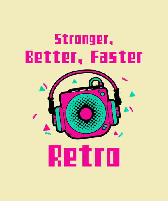 Placeit - Music-Themed T-Shirt Design Generator with an 80s Vibe