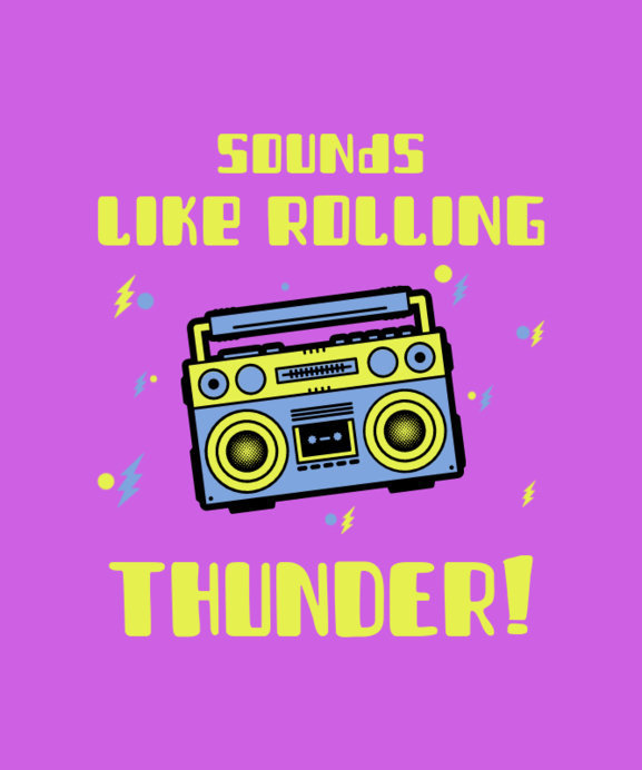 Placeit - 80s T-Shirt Design Generator with a Boom Box Graphic
