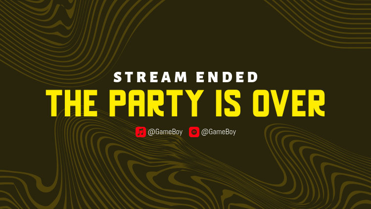 Placeit - Twitch Overlay Design Template Featuring a Stream Ended ...