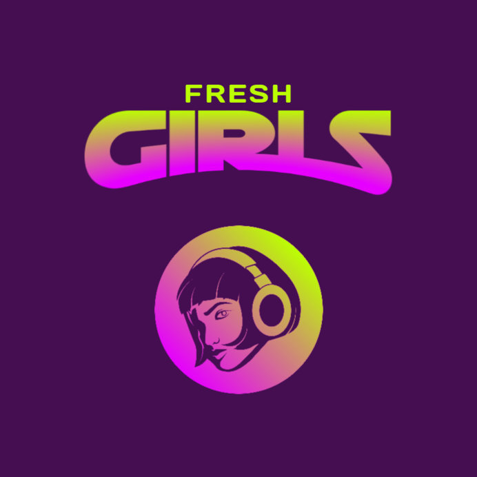 Placeit - Logo Template for a Musician Featuring a Gradient Icon of a ...