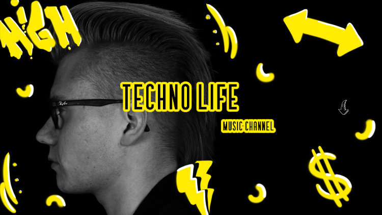 Placeit - YouTube Banner Creator for a Techno Music Channel with ...