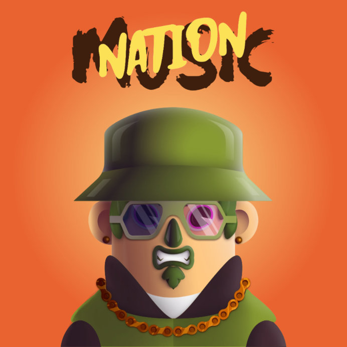 Placeit - Avatar Logo Maker Featuring a Character with 3D Glasses