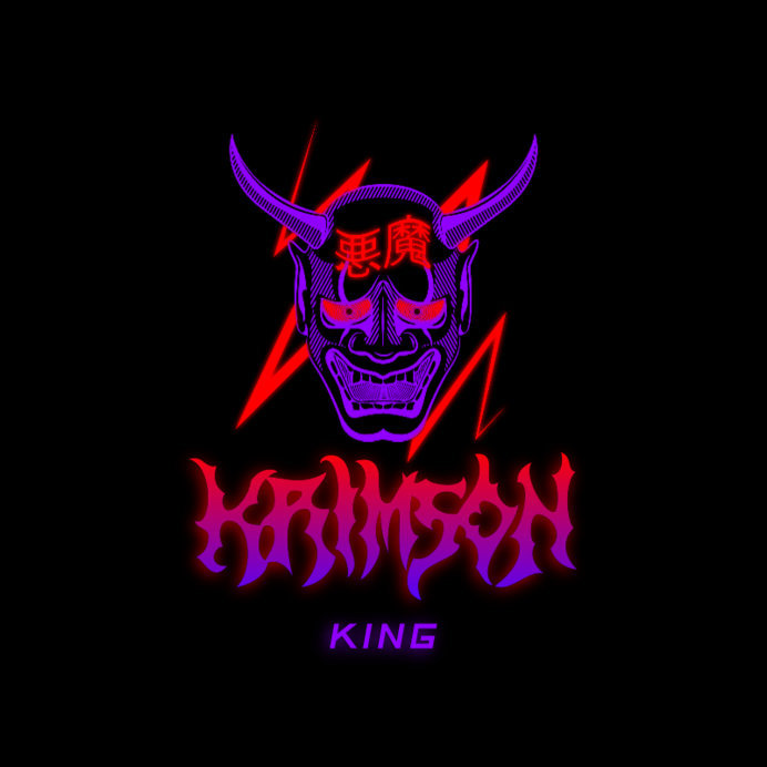 Placeit - Logo Maker Featuring Trap Metal Neon Graphics