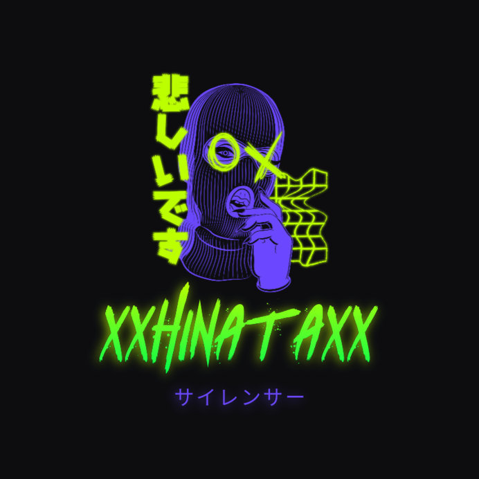 Placeit - Neon-Colored Music Logo For Trap Metal Singers