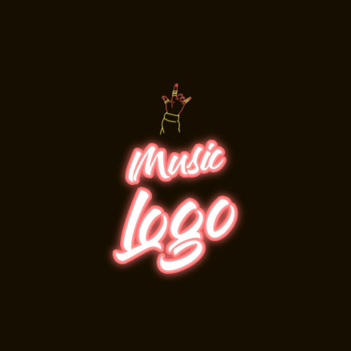 Placeit - Logo Template for a Hip Hop Channel Featuring Glowing Typography