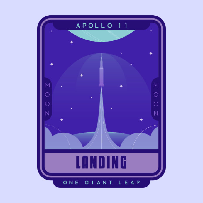 Placeit - Abstract Logo Template with a NASA-Inspired Rocket Graphic