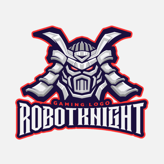 Placeit - Gaming Logo Template Featuring Aggressive Warrior Characters