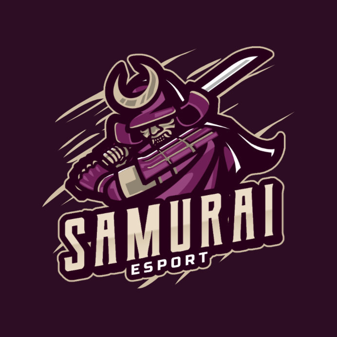Placeit - Logo Maker Featuring Samurai Warrior Characters