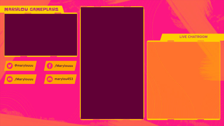 Placeit - Twitch Overlay Design Creator Featuring Bright Colors for a ...