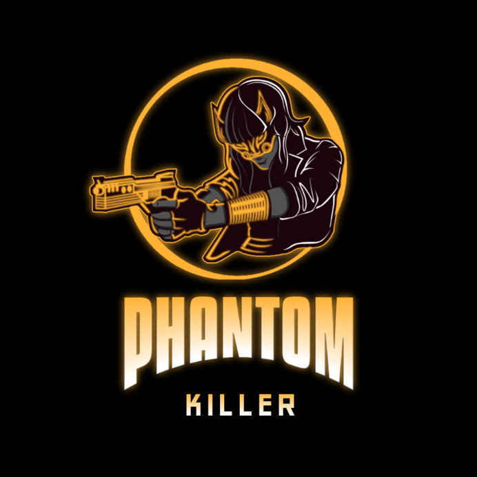 Placeit - Neon-Style Gaming Logo Maker Featuring an Armed Character