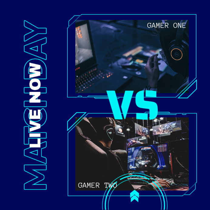 Placeit - Instagram Post Design Template for a Gaming Match with a ...