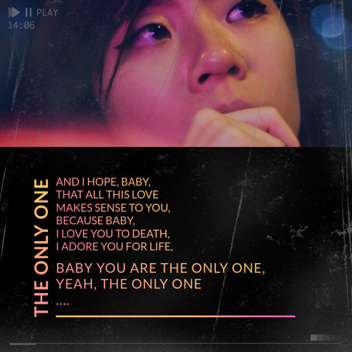 Placeit - Instagram Post Design Template with Song Lyrics Quotes